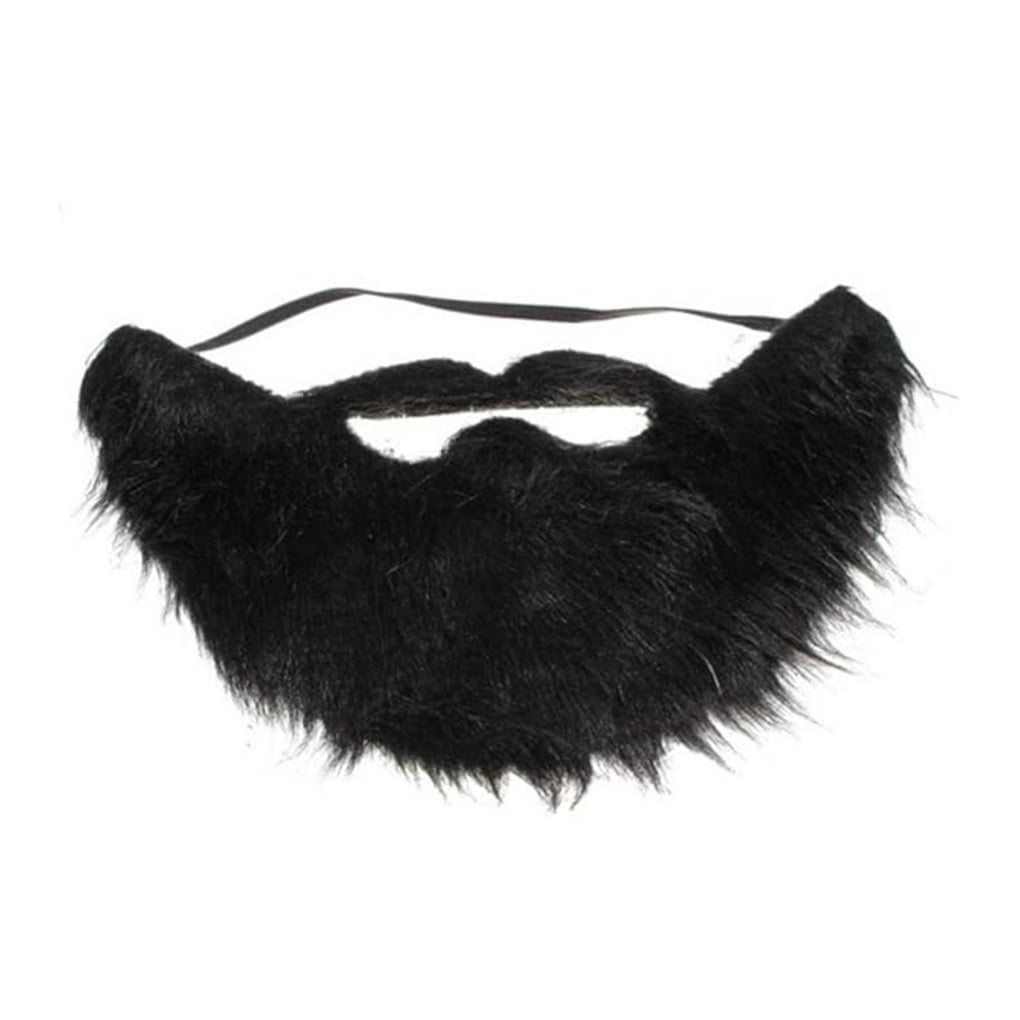 Seitruly Barba falsa universal negra para Halloween y cosplay ...