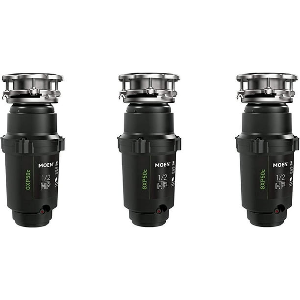 Moen GXP50C GX PRO Series 1/2 hp Garbage Disposal Pack of 3 - Walmart.com