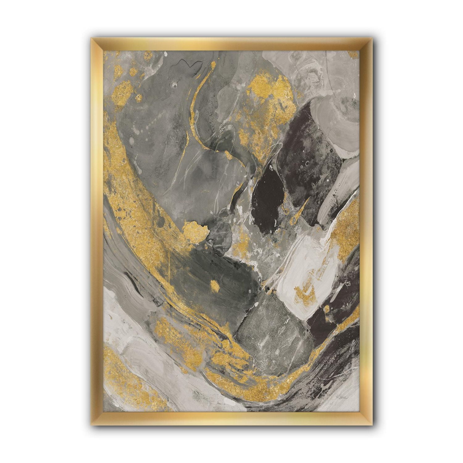 Designart Marble Gold and Black II Framed Wall Art - Walmart.ca