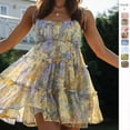 2026 New European and American Style Women's Floral Print Spaghetti ...