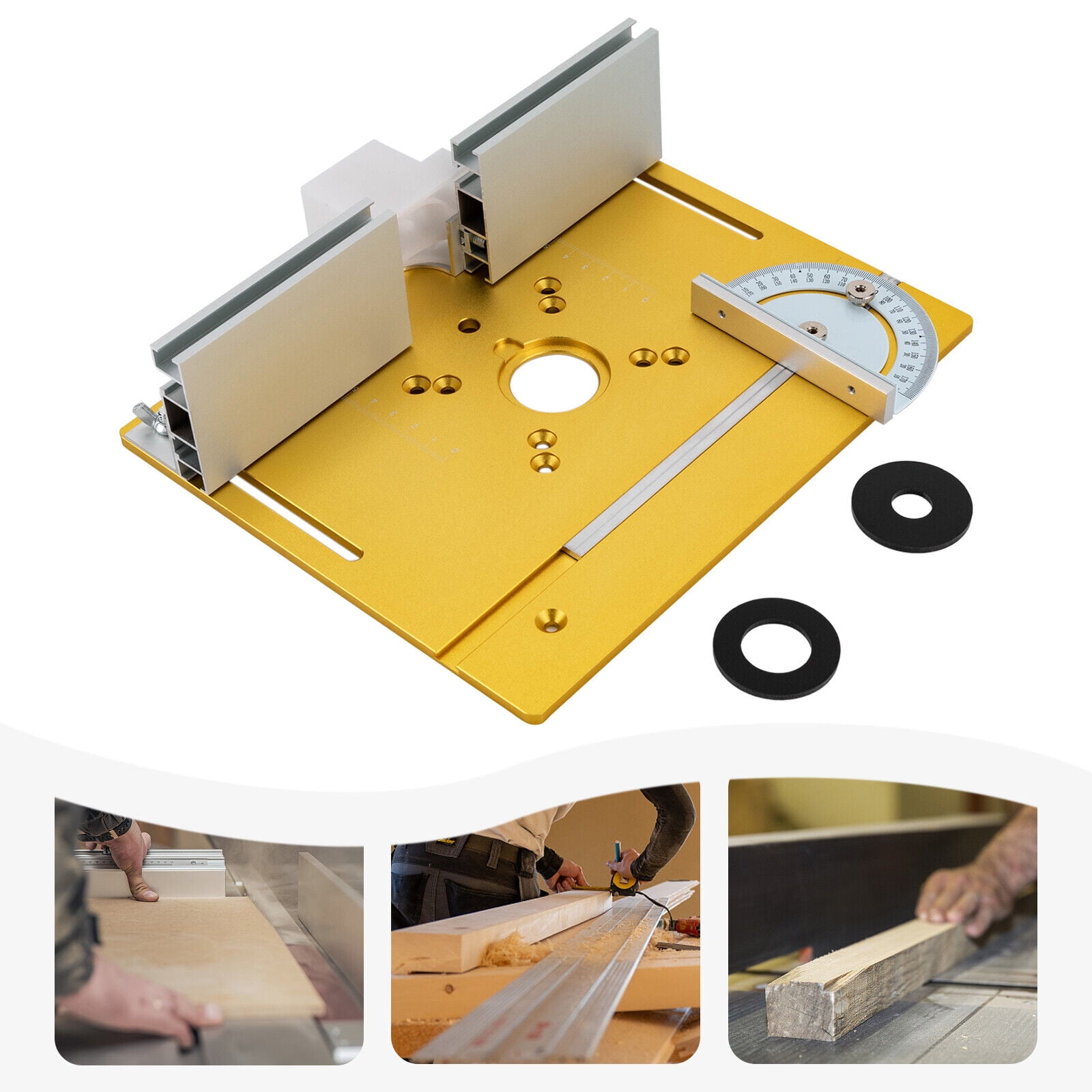 Router Table Electric Miter Gauge Aluminum Alloy Multifunction Wood ...