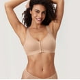 Delimira Womens Front Closure Posture Wireless Back Support Full