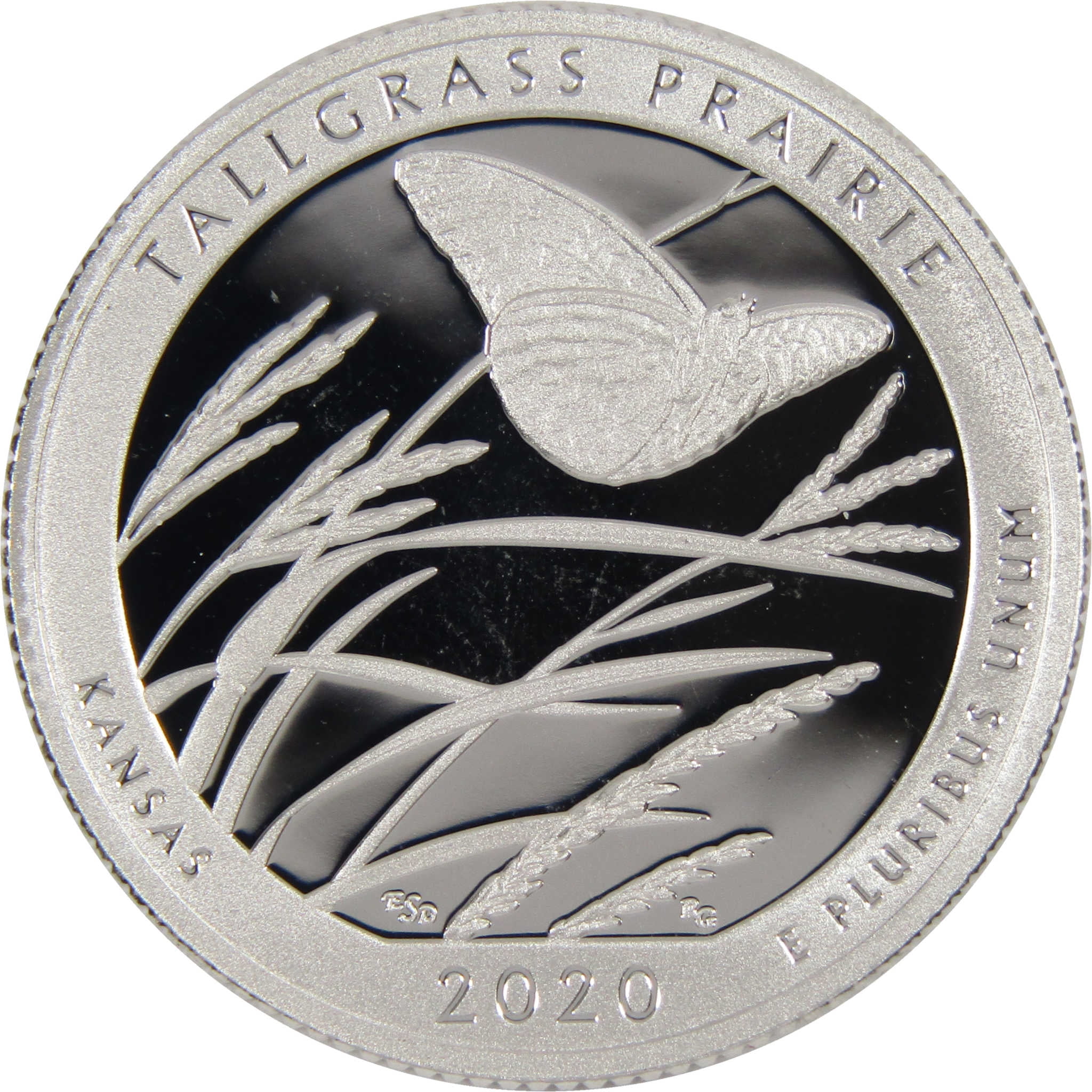 2020 S Tallgrass Prairie NP National Park Quarter Silver Proof Coin ...