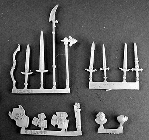 Reaper Miniatures Crusader Weapons (15) #14261 Crusaders Unpainted RPG ...