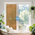 Burnt Orange Solid Window Privacy Film, Minimalist Cloth Sunset Orange ...