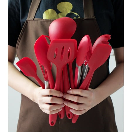Volkmi Silicone high-temperature cooking spatula kitchen utensils red ...