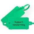 100pcs Blank Plastic Tags for Labeling Reusable Hanging Tags Ties Key ...
