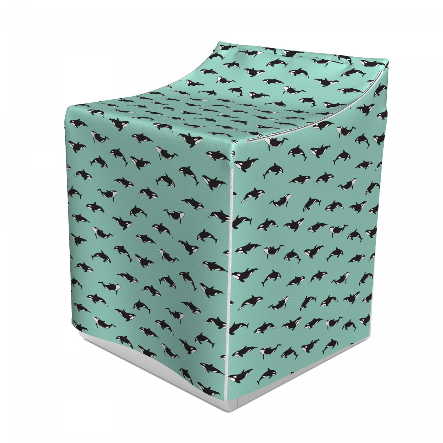 Killer Whale Washer Cover, Swimming Fish Marine Ocean Wildlife Tropic ...
