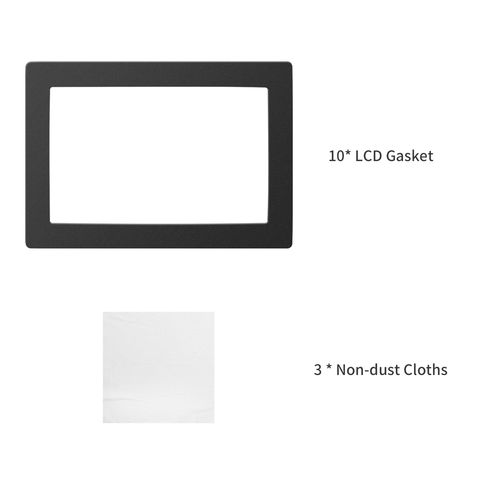 Eccomum Black LCD Gasket 9 5 X 6 7in Protection From Resin Spill With eccomum-black-lcd-gasket-9-5-x-6-7in-protection-from-resin-spill-with
