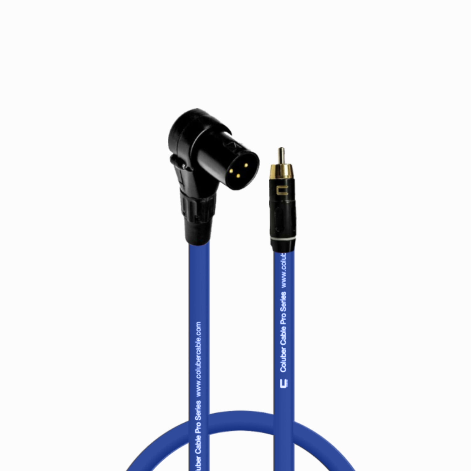 Coluber Cable Balanced Right Angle XLR Male to RCA Male Pro 3-Pin ...