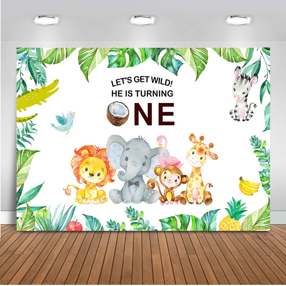 Wild one Safari Digital Backdrop Cake Smash digital backdrop Wild One ...