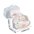 A Color Block Glutinous Candy Cute Pencil Case Multi Functional Large ...