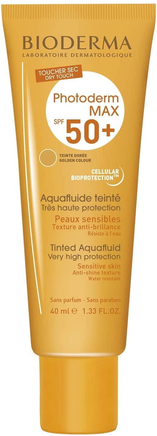 Protector Solar Bioderma Photoderm Fps 50 Max Aquafluide Tono Dorado 40 ...