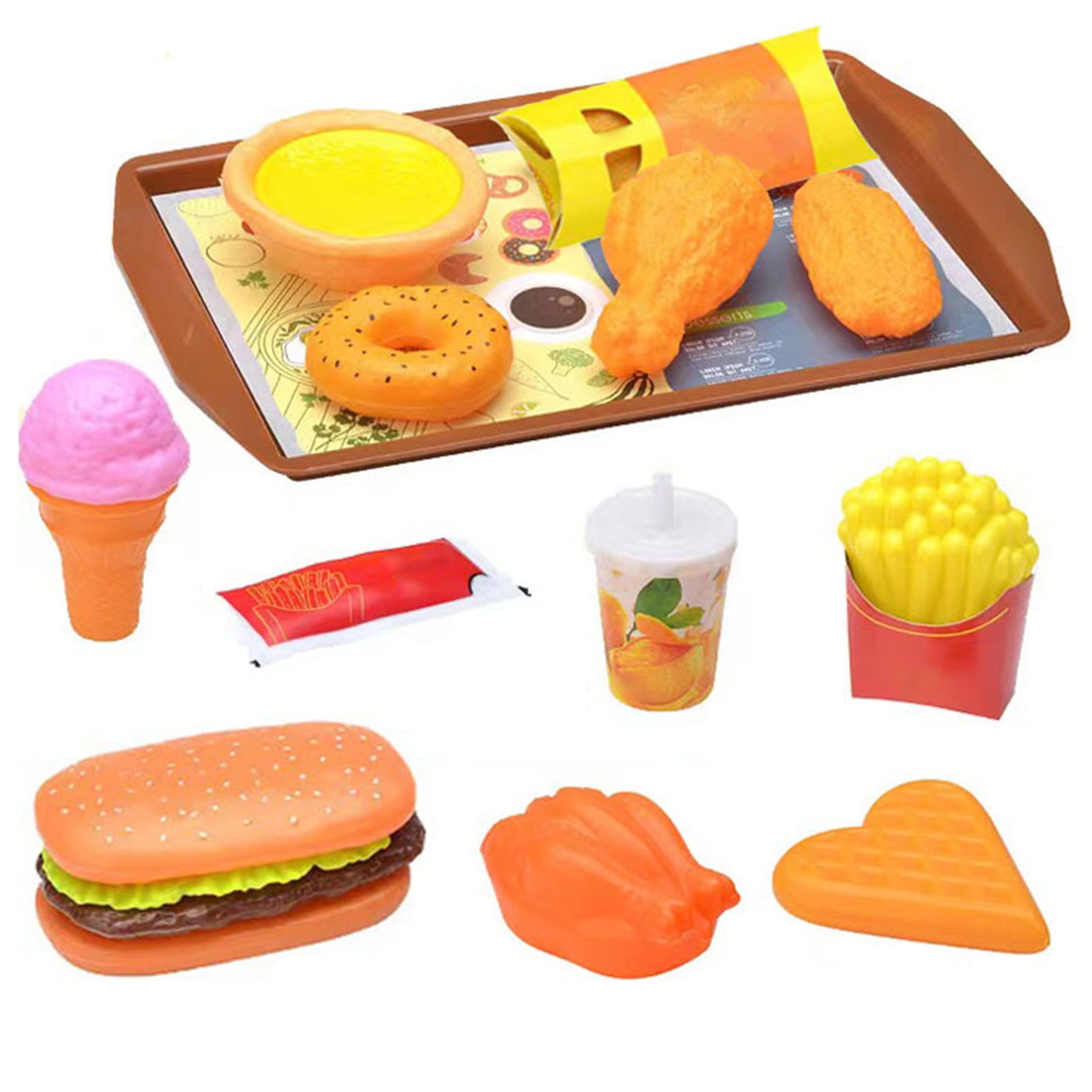Juego de comida para juego de imitación, accesorios para hamburguesas ...