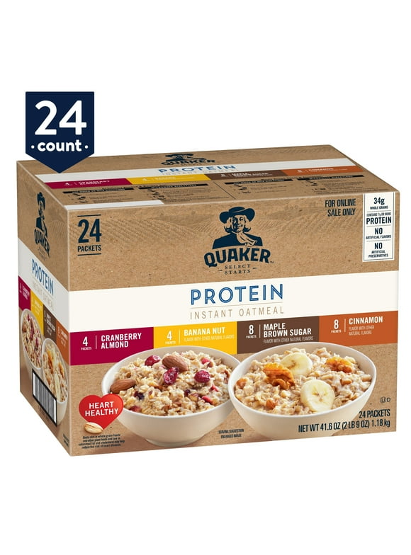 Quaker Protein Oatmeal in Oatmeal - Walmart.com