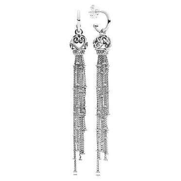 PANDORA Luminous Elegance Drop Earrings - White Pearl - 290694P ...