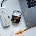 9Pcs Nickel Self-adhesive Picture Stickers Metal Decals Golden Cartoon ...