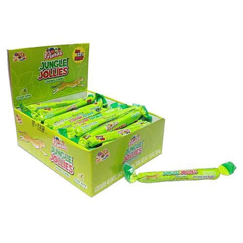 Jungle Jollies Green Apple Chewy Candy - 48 Piece Box - Walmart.com
