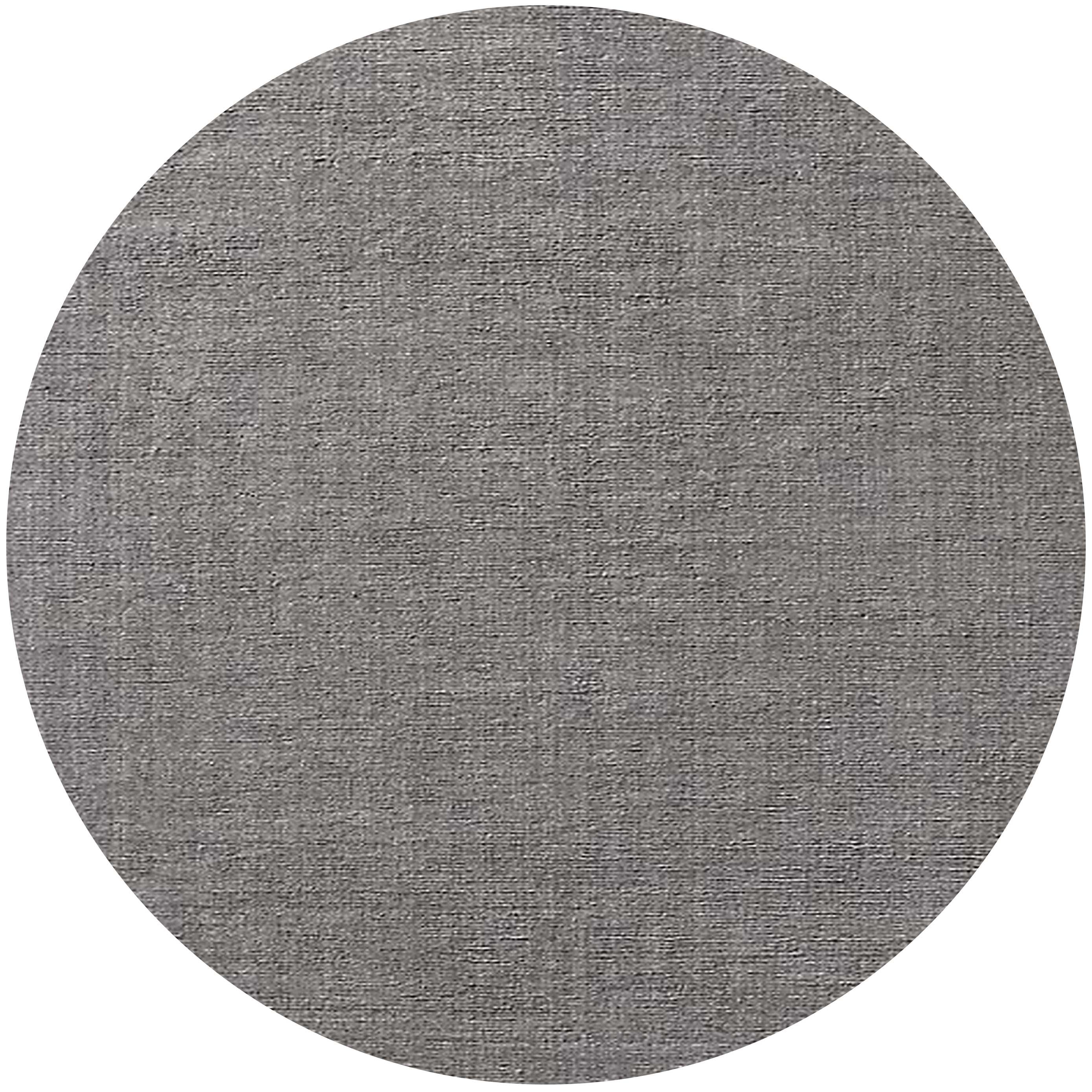 Ahgly Company Indoor Round Mid-Century Modern Gunmetal Gray Solid Area ...