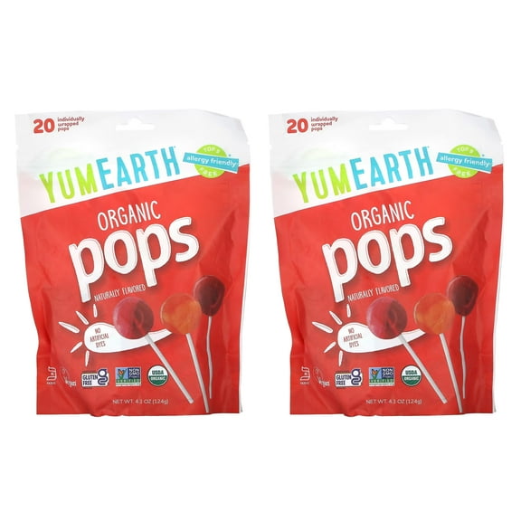 YumEarth Organic Lollipops - Assorted Fruit Flavors, Allergy Friendly ...