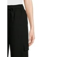 Time and Tru Women's Linen Blend Cropped Cargo Pants, 28" Inseam, Size ...