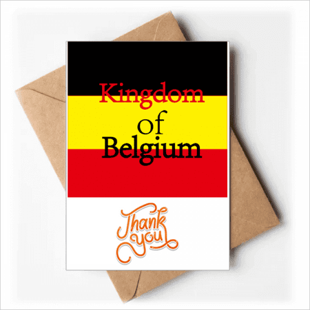 Developed Country Belgium Represent Text Thank You Cards Envelopes ...
