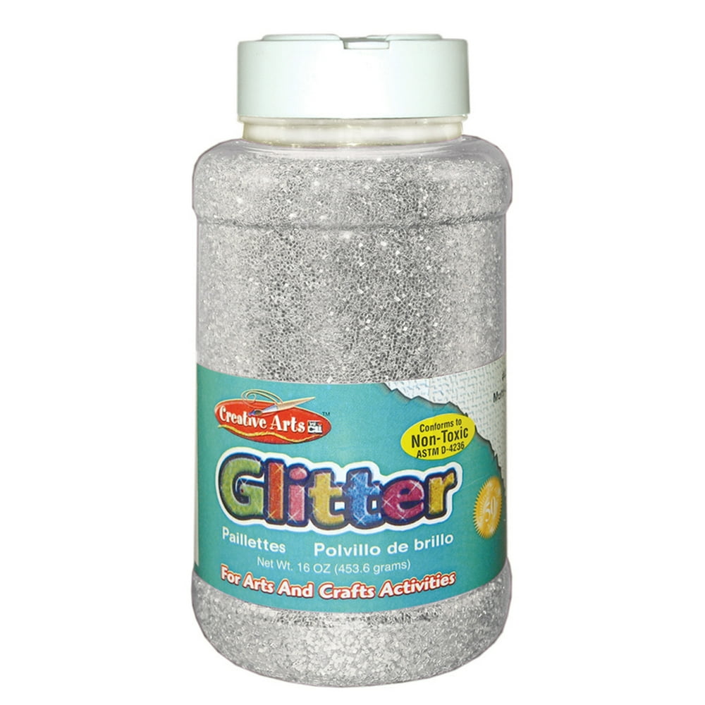 Silver Glitter Bottle 16 oz, Set of 3 - Walmart.com - Walmart.com