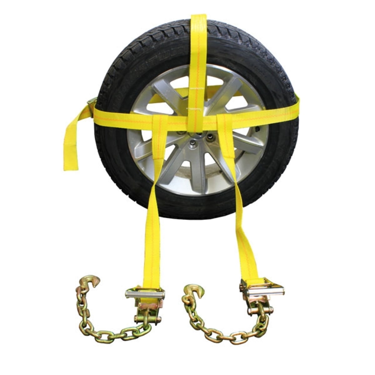 Side Mount Wheel Net W/ Cam Buckle & 2 Ratchets and Chain Extensions ...