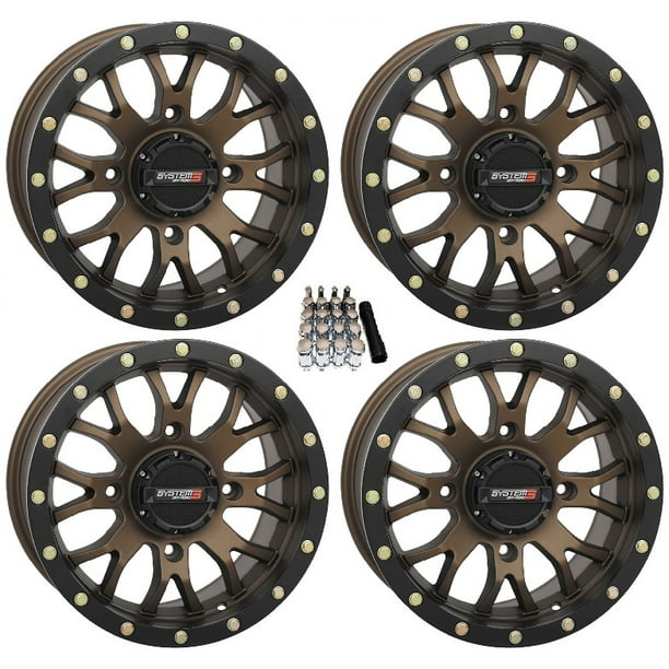System 3 ST-3 Bronze UTV Wheels 15" Kawasaki Mule Pro FXT - Walmart.com