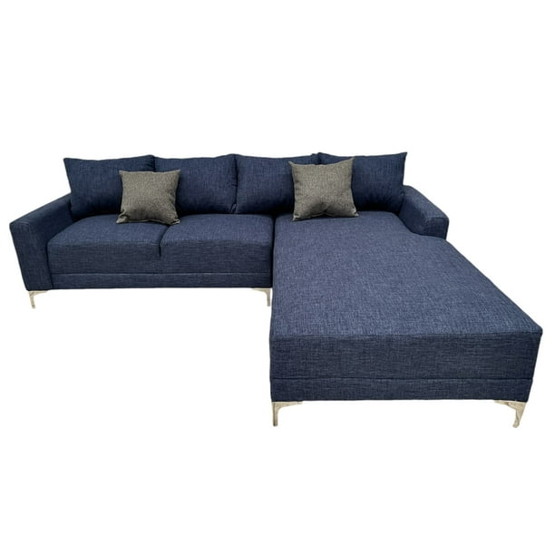 Sala Esquinera Finlandia SALVANTO lino azul 260X200 cm | Bodega Aurrera ...