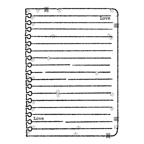 Woodware Clear Stamp 4"X6"-Singles Scrap Note Book Page FRS931 - Walmart.ca