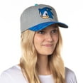 Sonic The Hedgehog Embroidered Face Pre-Curved Bill Adjustable Snapback ...