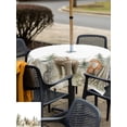 Bear Deer Fox Rabbit Square Outdoor Tablecloth with Umbrella Hole ...