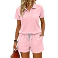 2 Piece Sets for Women Summer Lounge Sets Short Sleeve Sweatsuit ...
