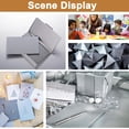 100 Sheets Grey Cardstock 5 Assorted Size Craft Paper, 200gsm/75lb ...