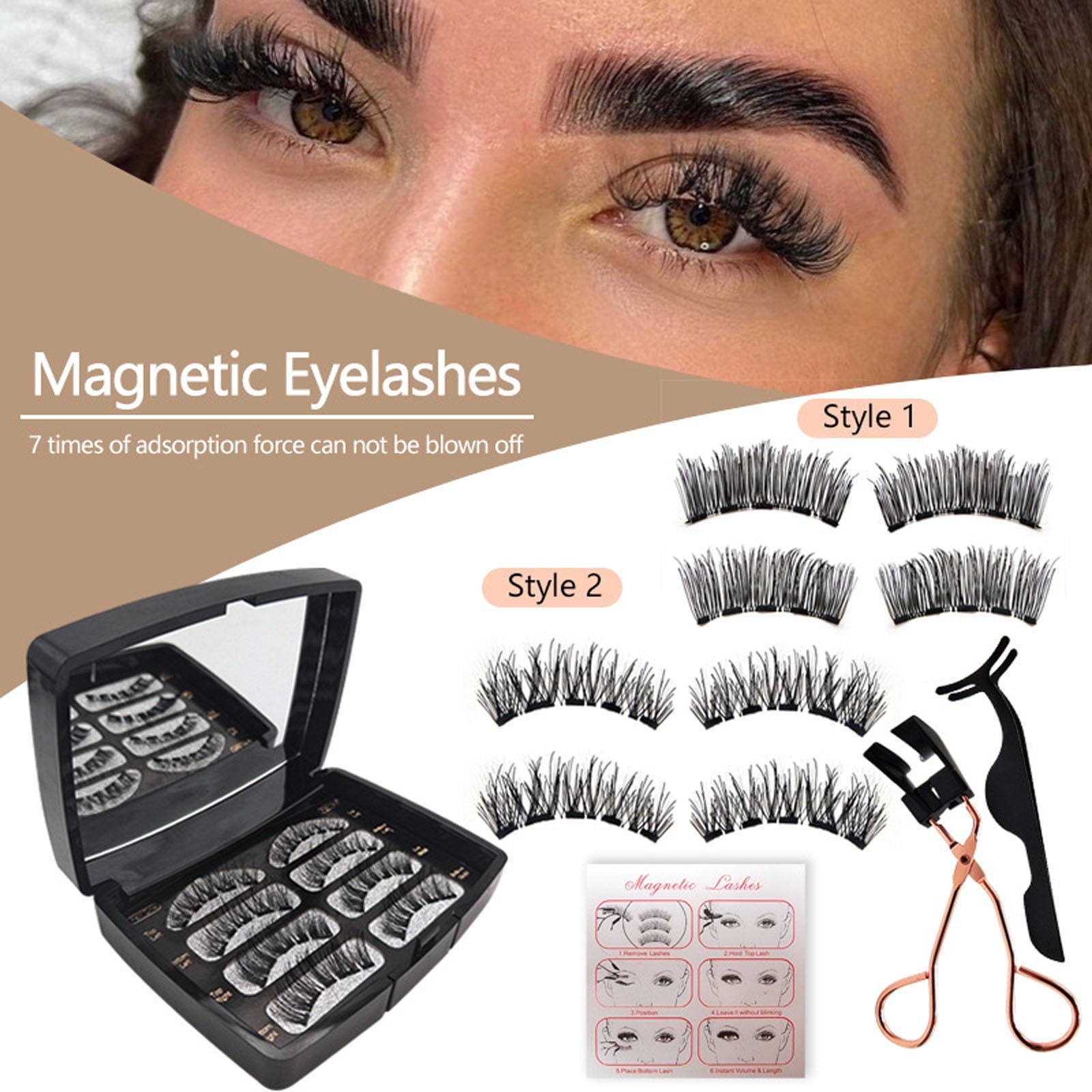 Click here for Mtvxesu False Lashes Magnetic Eyelashes reusable M... prices