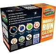 Marble Genius Glow Marble Run: 50 Marbles (26 Plastic, 12 Glass, 12 LED ...