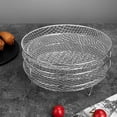 Stackable Fryer Rack, Stainless Steel Mesh Dehydrator Racks, Multi ...