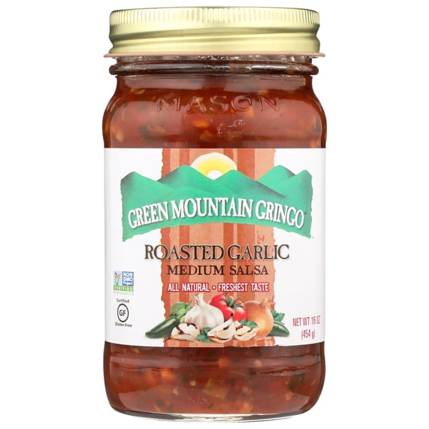 Green Mountain Gringo Salsa, Roasted Garlic, 16 Oz. - Walmart.com ...