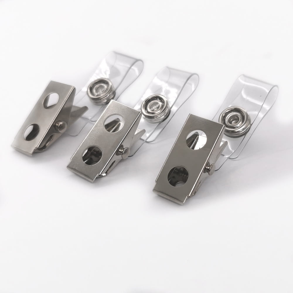 Pen+ Gear Specialist ID Badge Clips with Vinyl Strap and Metal Bulldog ...