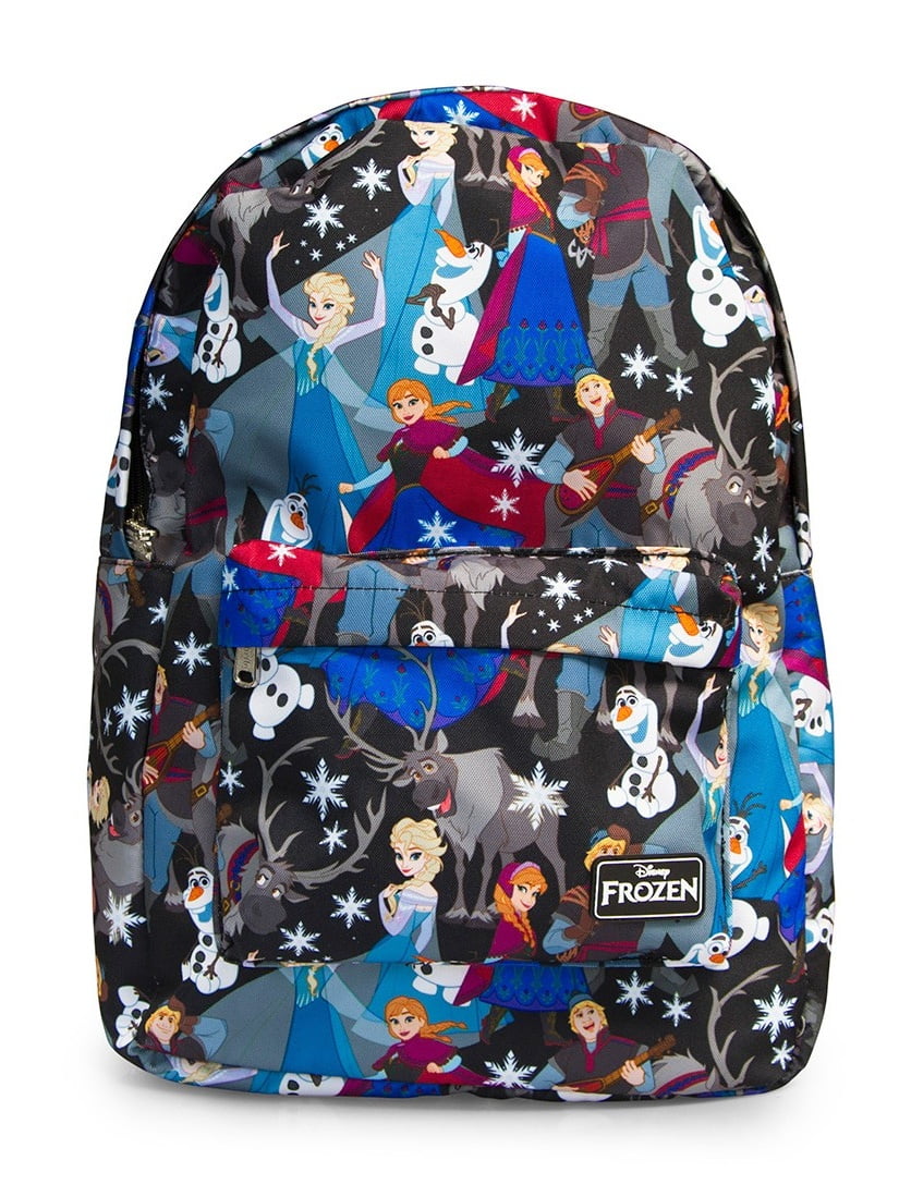 Disney Frozen Characters All-Over Print Backpack with Interior Laptop ...