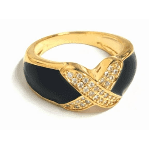 Gold-Plated Copper Ring for Women & Men, Glossy Twisted Adjustable Open ...