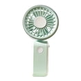 AuroraX USB Rechargeable Handheld Fan Small Quiet Desk Fan Lanyard ...