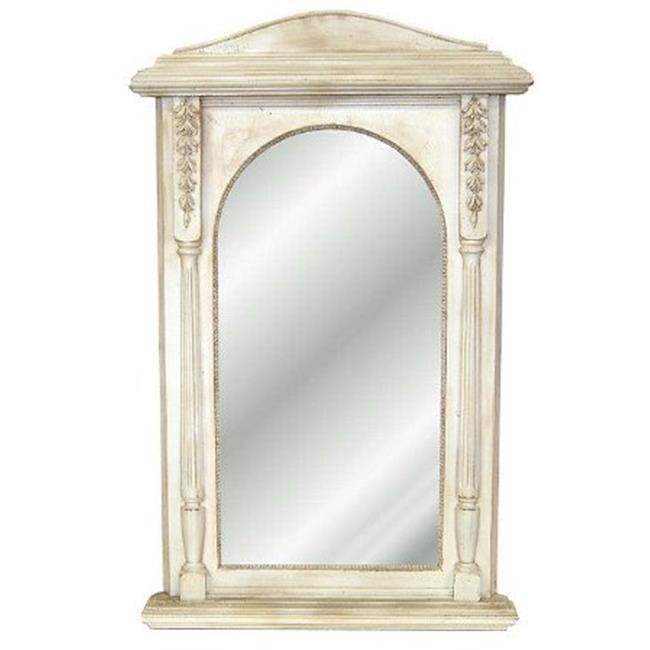 Nostalgic OWW Old World White Decorative Mirror - Walmart.com