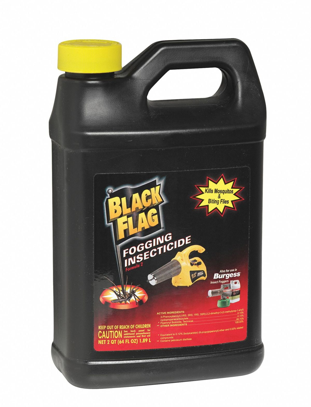Black Flag Flying Insect Killer, Dry Fog, 64 oz., Outdoor Only, DEET ...