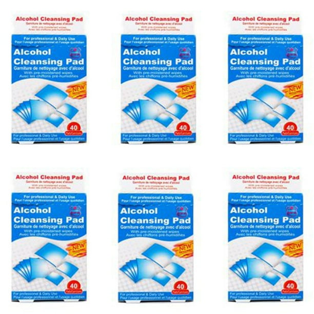 Instant Aid- Alcohol Cleansing Pad (40 In 1 Pack) (Pack of 6) By Purest ...