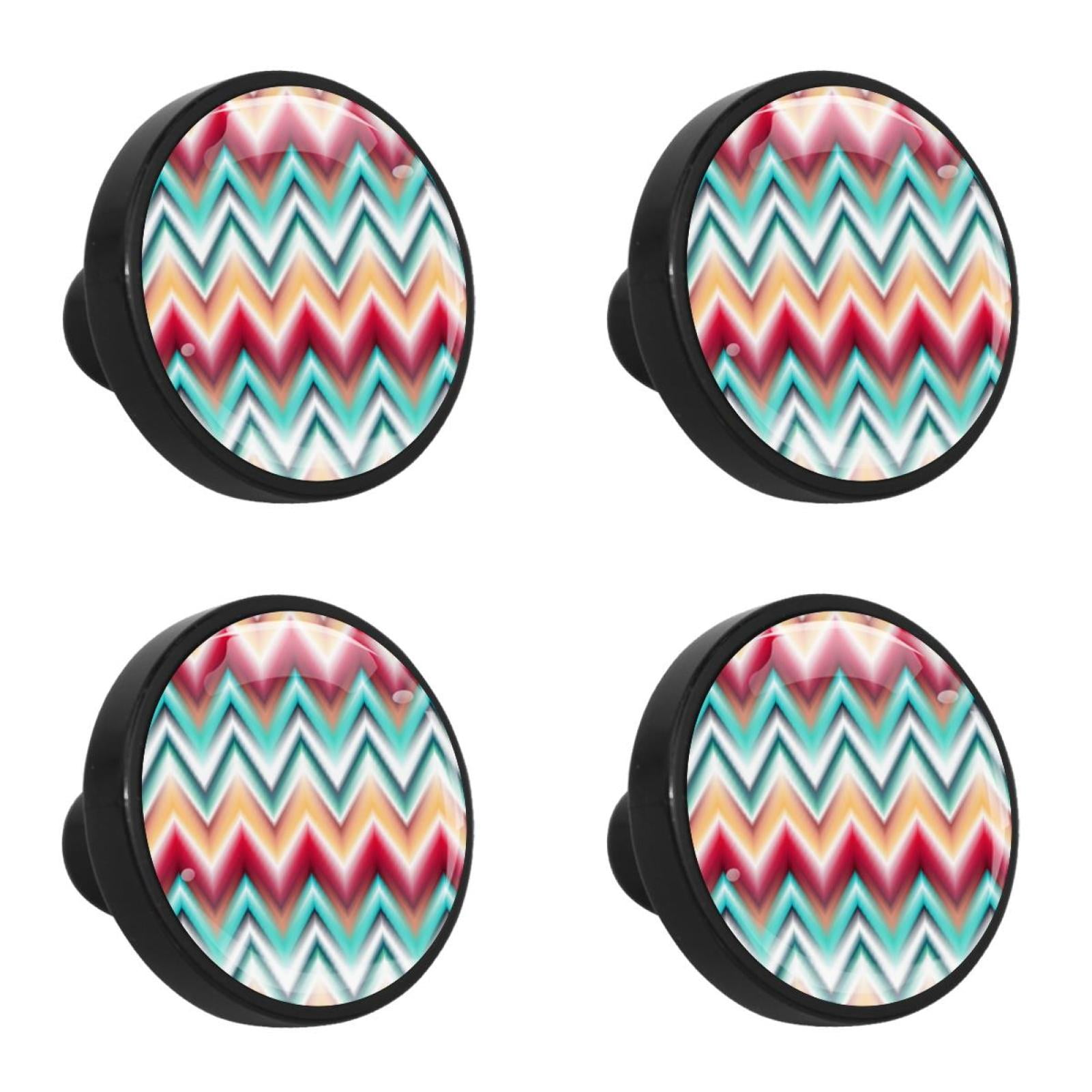 4 Pcs New Wave Boho Stripe Knobs for Kitchen Cabinet Cupboard Dresser Bookcase Drawer Pulls ...
