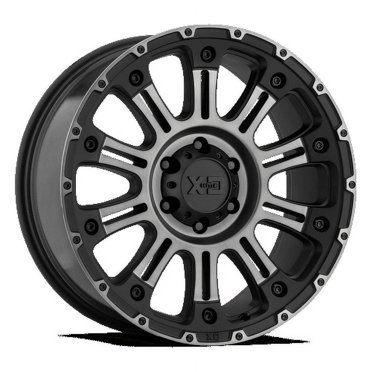 KMC Aluminum Rim KM544 MESA 17X9in Satin Black with Gray Tint Finish ...
