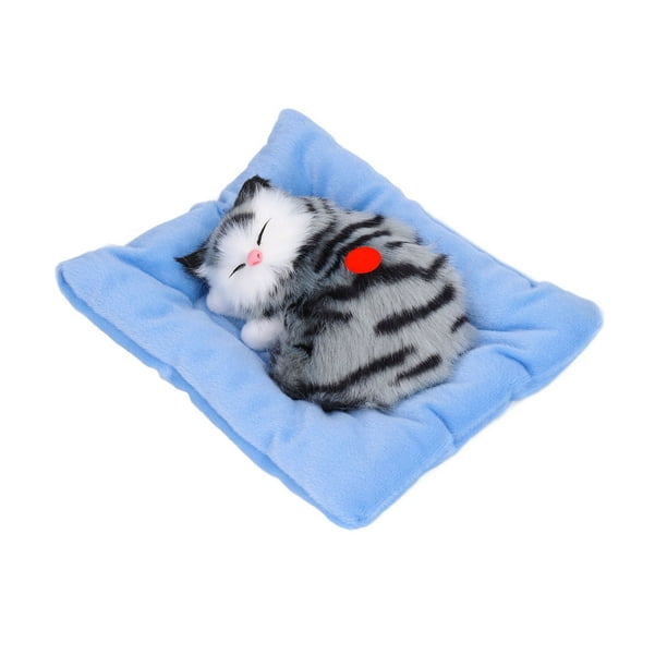 Fake Cats Sleeping Kitten Doll Toy Simulation Sleeping Cat On Pad ...