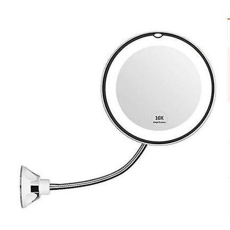 11.5" 10x Magnifying Flexible Gooseneck Mirror with LED Light - Walmart.ca